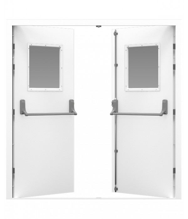 Double Fire Exit Door | Latham's Steel Doors