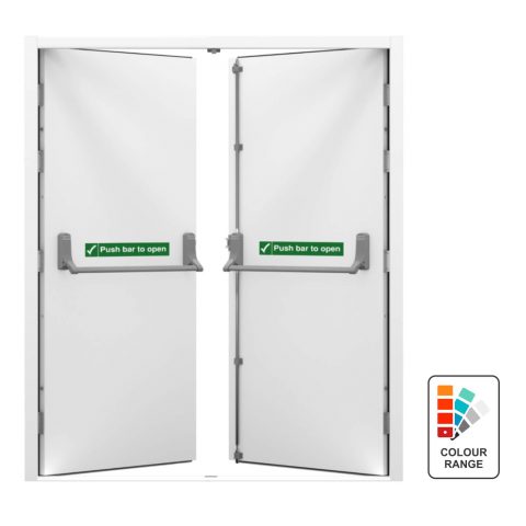 Steel Security Doors - Double | Latham's Steel Doors