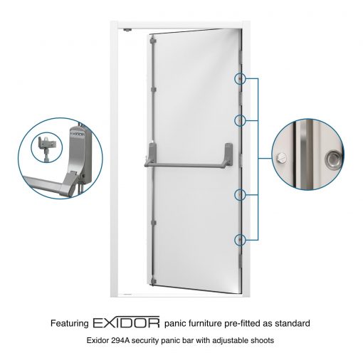 Security Fire Exit Door | Latham's Steel Security Doors
