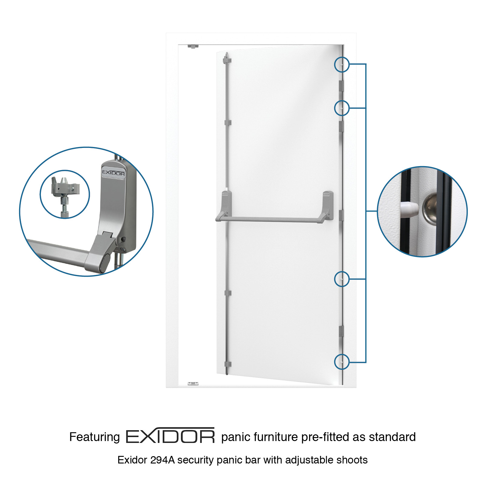Security Fire Exit Door | Latham's Steel Doors