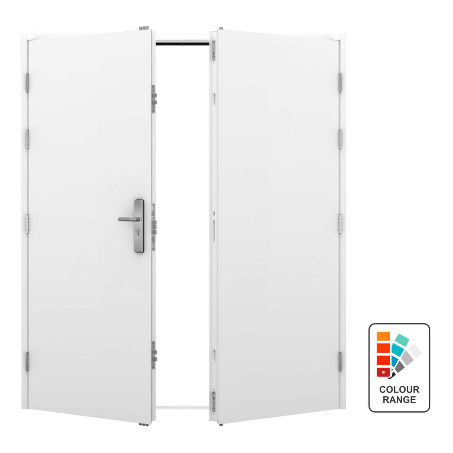 Steel Security Doors - Double | Latham's Steel Doors