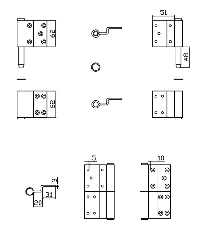 Stainless Steel Door Hinge | Latham's Steel Security Doors