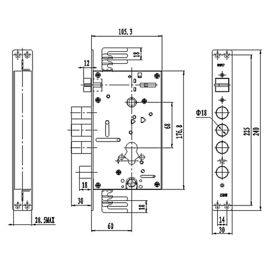 Ultra Door Sash Lock / Lock Case | Latham's Steel Security Doors
