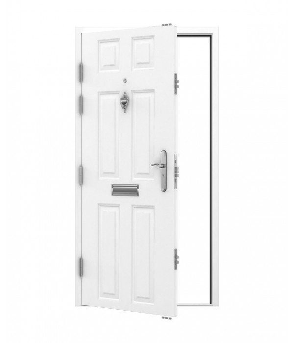 Security Front Door - 6 Panel | Latham's Steel Doors