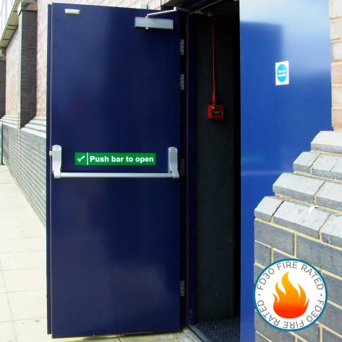 Fire Rated Fire Exit Door | Latham's Steel Doors