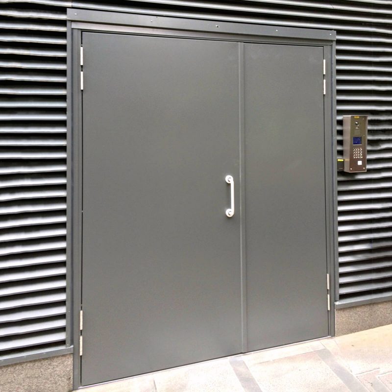 Custom Made Steel Double Doors | Latham's Steel Doors