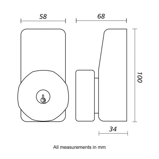 Exidor 298 Knob Operated Outside Access Device | Latham's Steel Doors