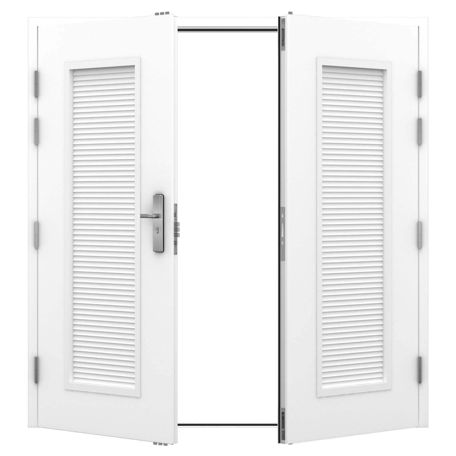 Steel Security Doors - Double | Latham's Steel Doors