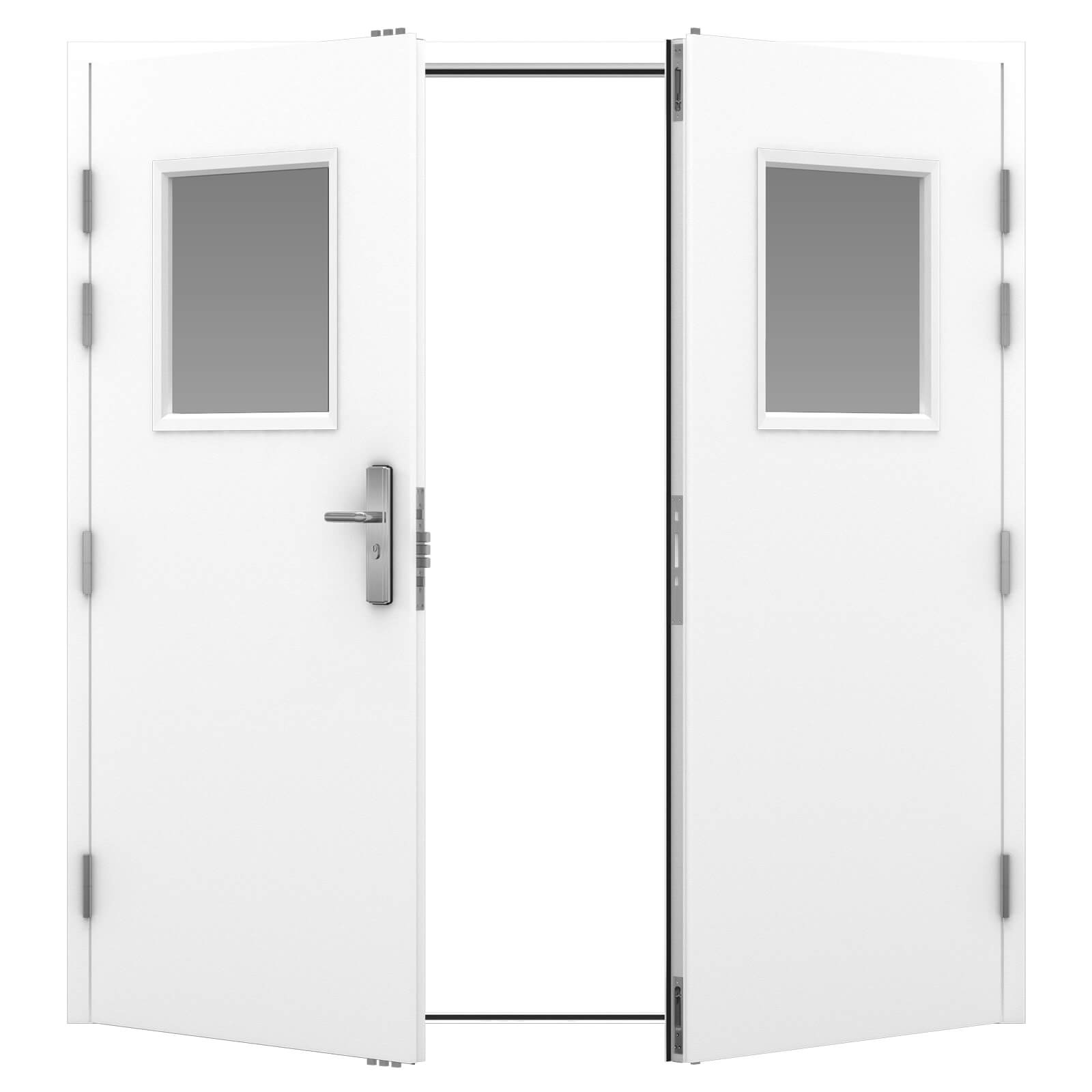Steel Security Doors - Double | Latham's Steel Doors