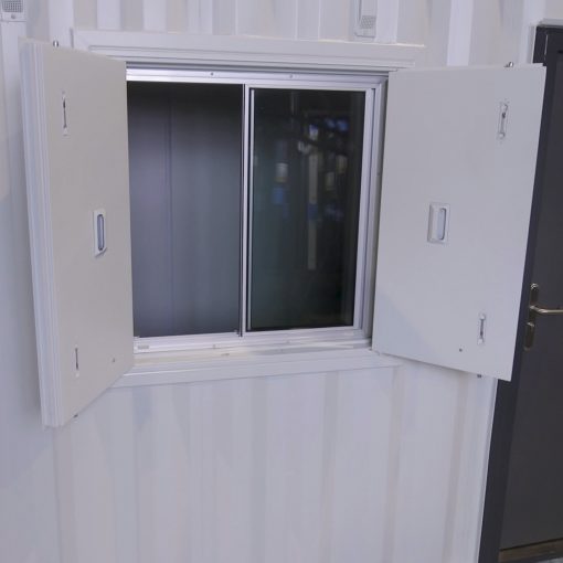 Aluminium Container Window Glazing Unit | Latham's Steel Doors
