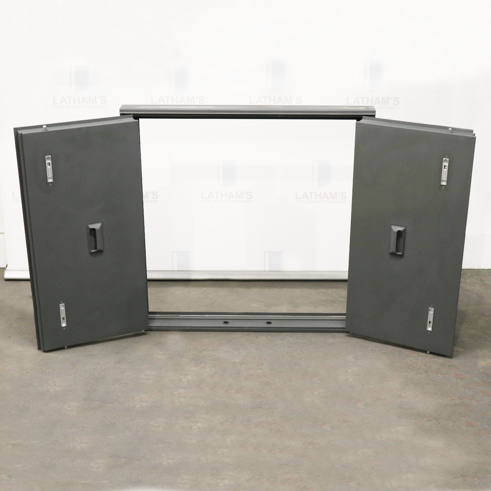 Shipping Container Window Shutter | Latham's Steel Doors