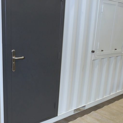 Anti-Vandal Container Door with Astragal (Flange) | Latham's Steel Doors