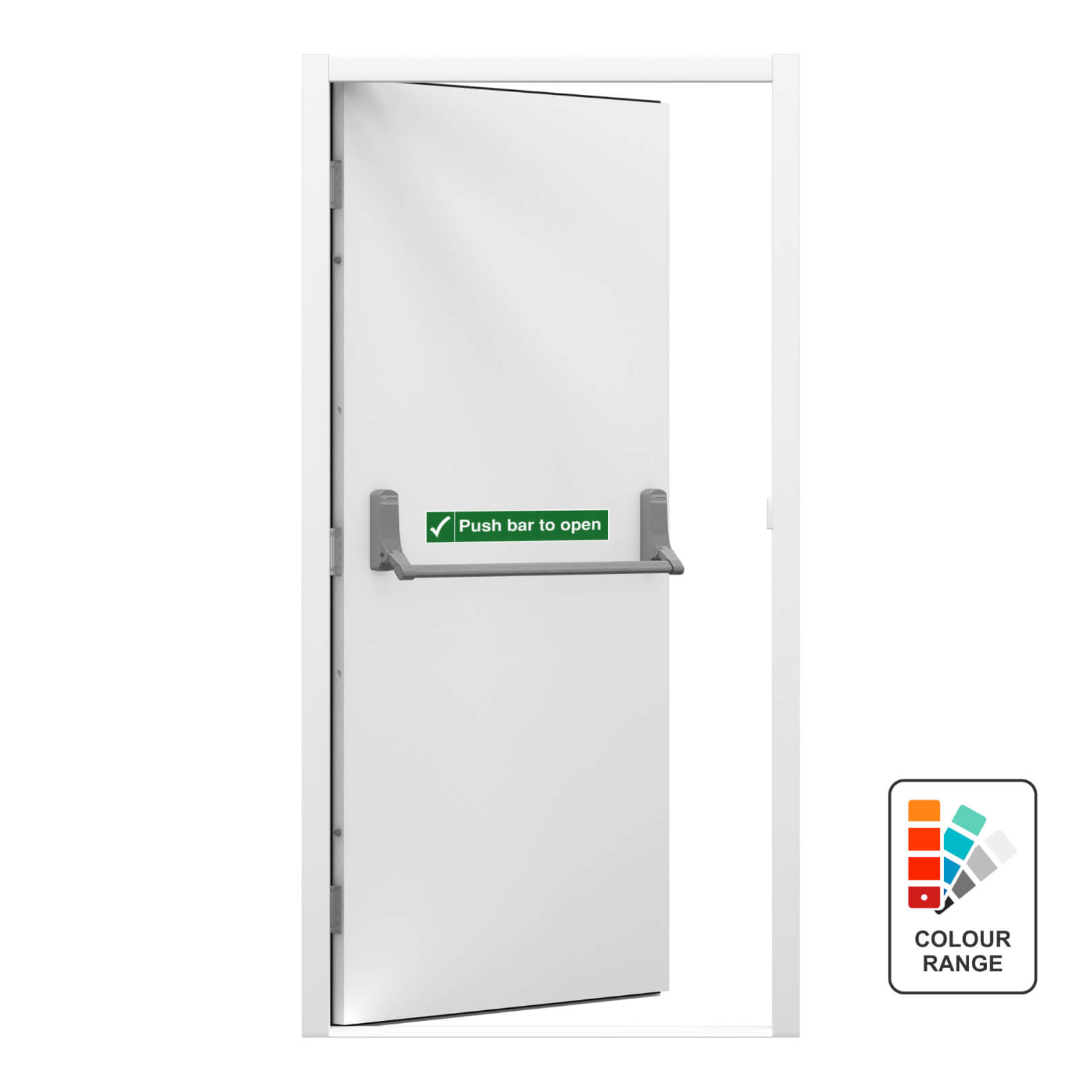 Budget Fire Exit Door | Latham's Steel Security Doors Budget Fire Exit Door | Latham's Steel Security Doors