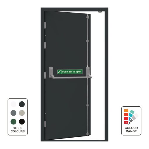 Security Fire Exit Door | Latham's Steel Security Doors