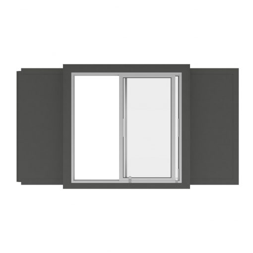 Anti Vandal Window Shutters - Container Window - Latham's