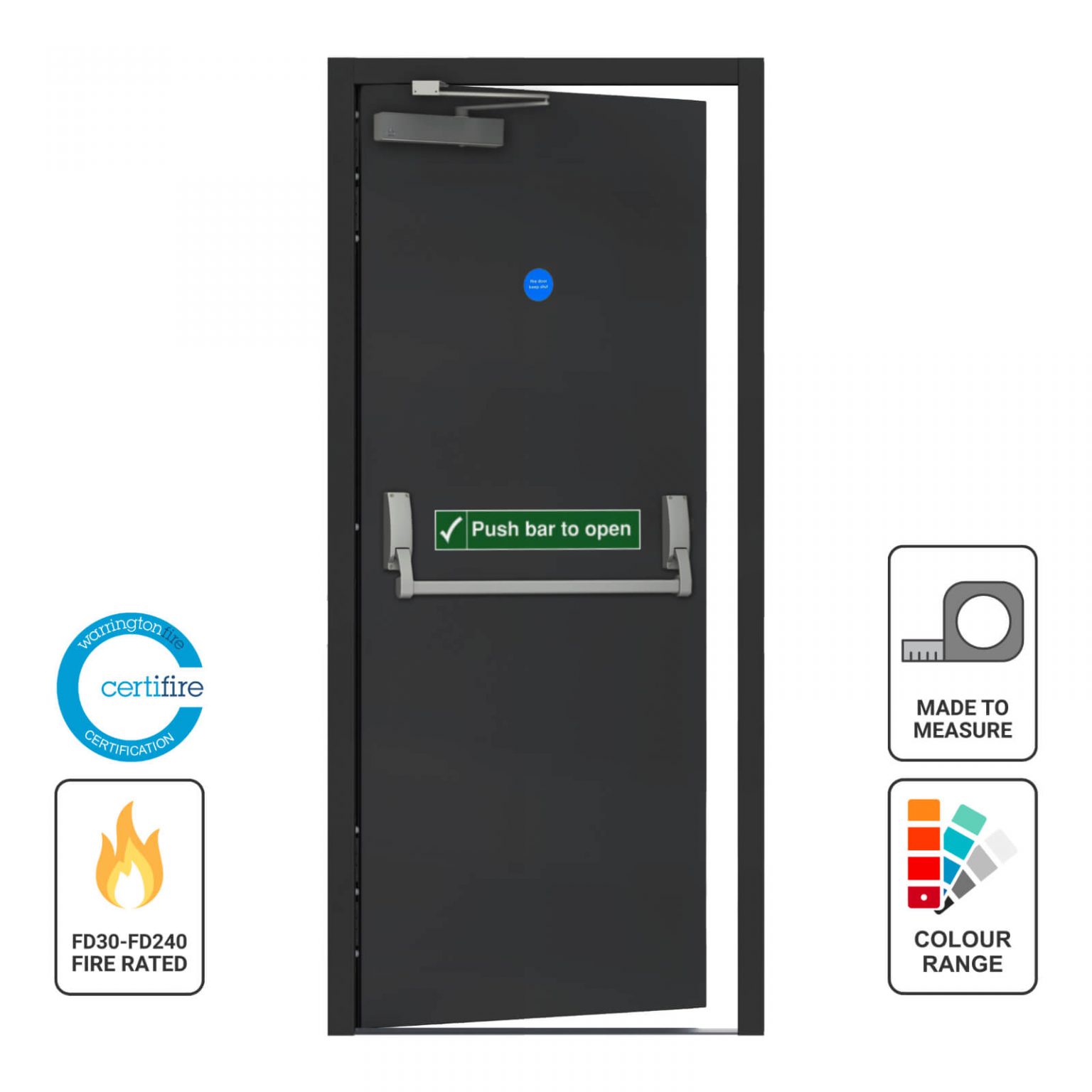 Made To Measure Fire Rated Double Door | Latham's Steel Doors