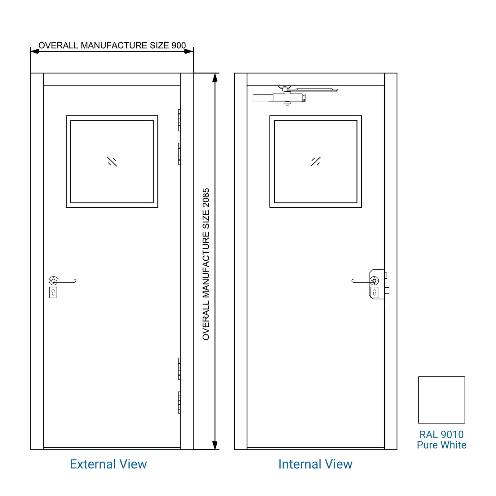 Clearance Glazed Doors | Latham's Steel Security Doors