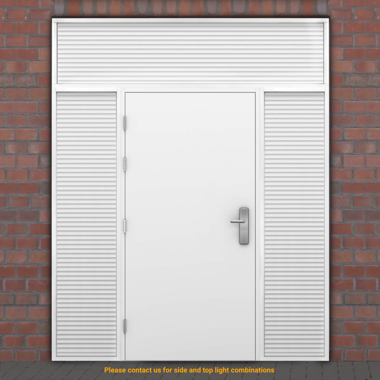 Louvred Top Panel | Door Extension | Latham's Steel Doors