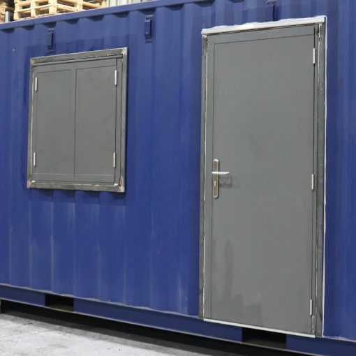 Container Goal Post Frame for Door/Shutter | Latham's Steel Doors