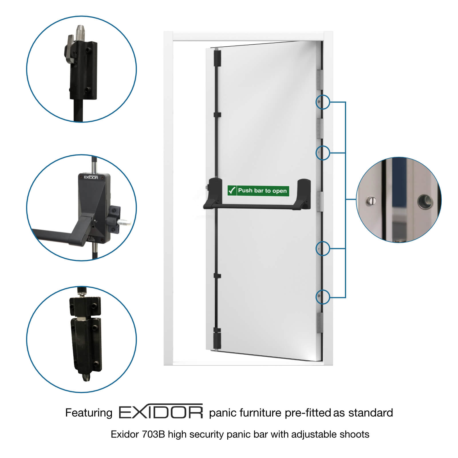 High Security Fire Exit Door | Latham's Steel Security Doors
