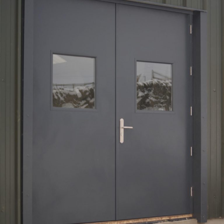 Steel Security Doors - Double | Latham's Steel Doors