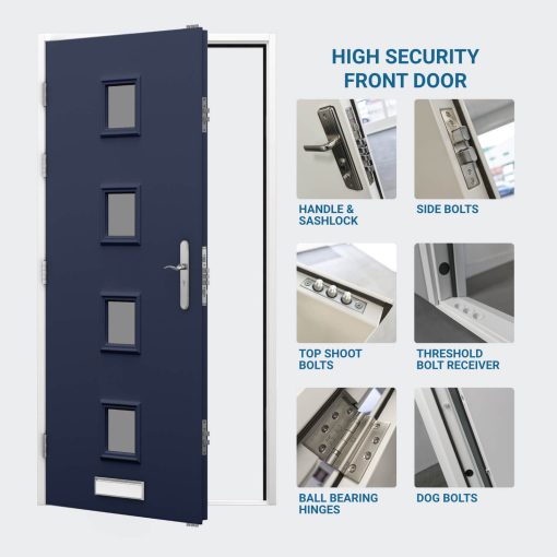High Security Front Door | Latham's Steel Doors