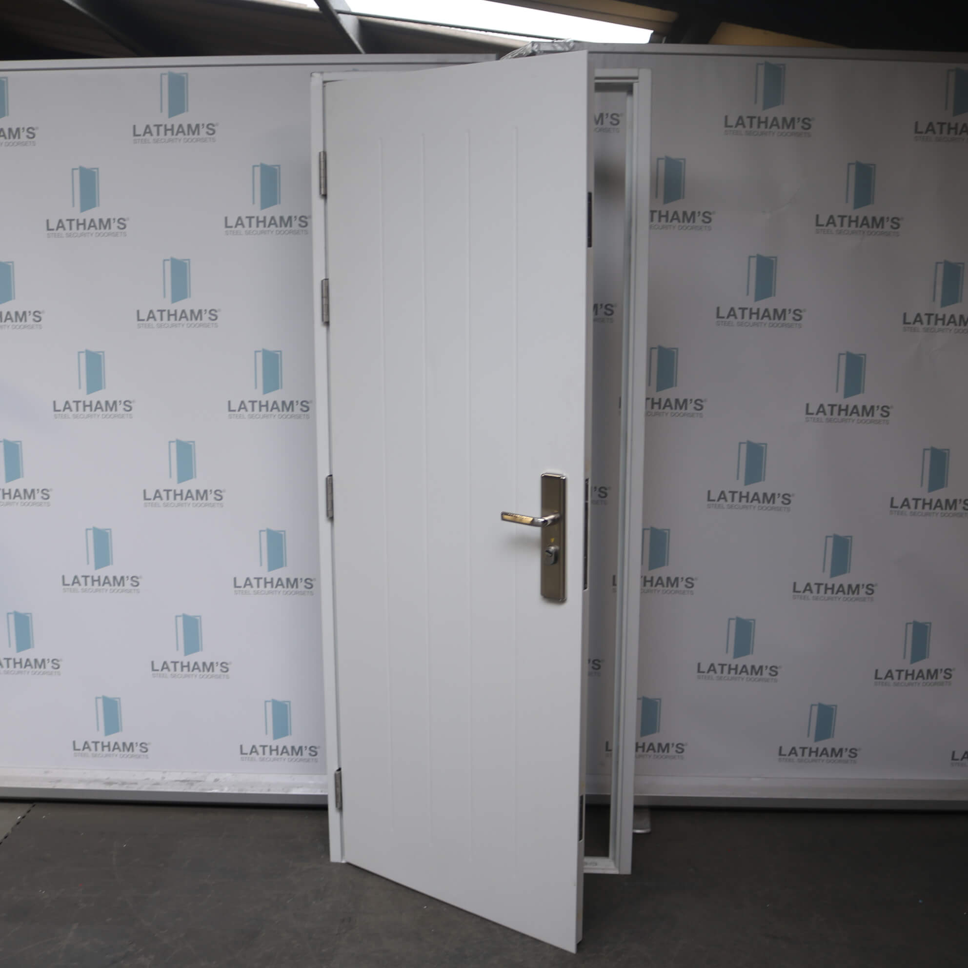 Clearance Panelled Security Doors | Latham's Steel Security Doors