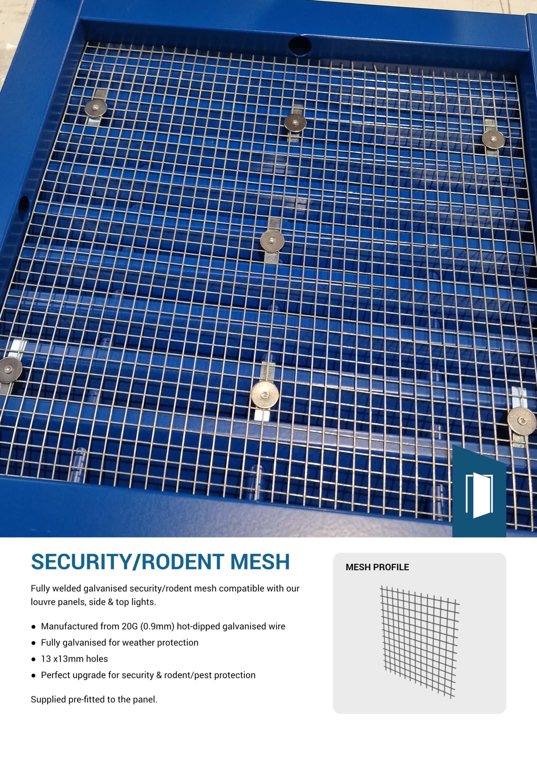 Steel Louvre Wall Panel - STS202 BR3 Rated | Lathams